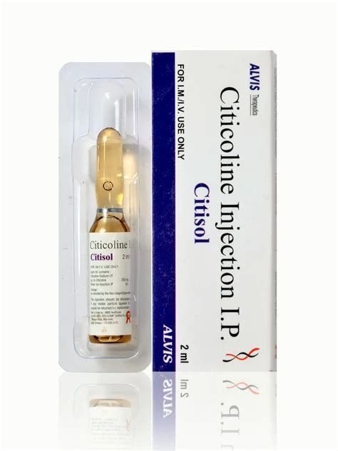 Citisol Citicoline Injection At ₹ 236 Box Citicoline Tablet In Hisar