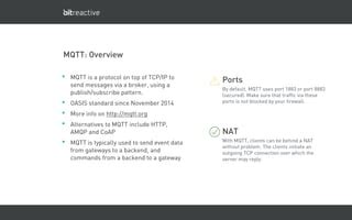 MQTT In Reactive Blocks PPT