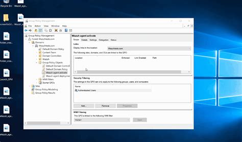 Розгортання агентів Wazuh за допомогою обєктів групової політики Windows Gpo Corewin