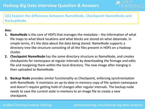 Ppt Top Hadoop Big Data Interview Questions And Answers For Fresher