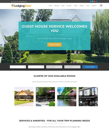 4 Paying Guest Website Templates For Wordpress Inkthemes