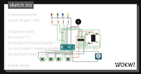 Simon Says Nano Wokwi Esp32 Stm32 Arduino Simulator