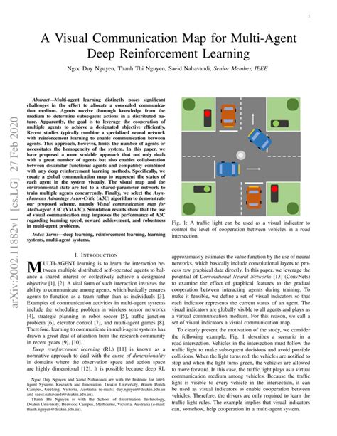 A Visual Communication Map For Multi Agent Deep Reinforcement Learning