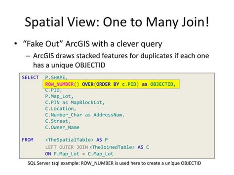 Making Use Of Query Layers And Spatial Views Ppt