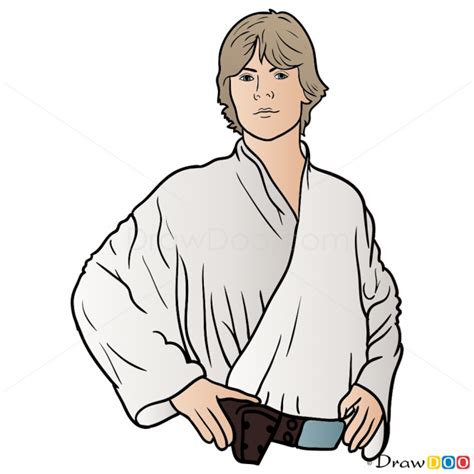 How To Draw Luke Skywalker Star Wars How To Draw Drawing Ideas Draw Something Drawing