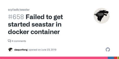 Failed To Get Started Seastar In Docker Container Issue Scylladb Seastar GitHub