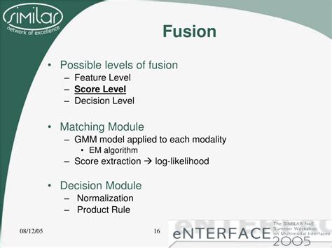 Ppt Gmm Based Multimodal Biometric Verification Powerpoint