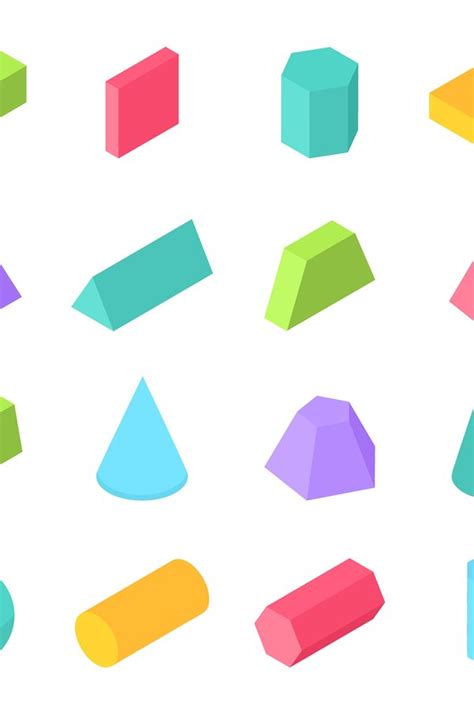 Isometric Shapes 3d Geometric Form Flat Geometry Polygon O