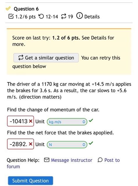 solved question 6 『1 2 6 pts 12−14⇄19 i details score on