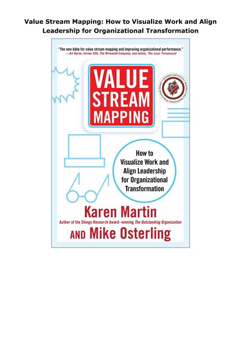 PDF Value Stream Mapping How To Visualize Work And Align Leadership For Organizational