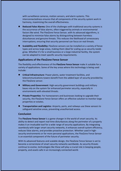 Ppt The Flexzone Fence Sensor And A Key Solution For Smart Security