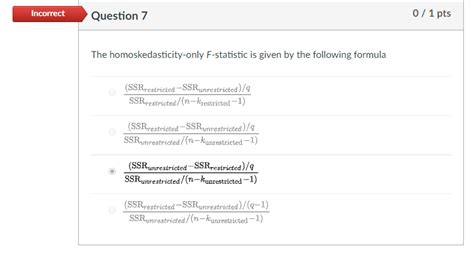 Solved Incorrect Question 2 0 1 Pts When Testing A Joint