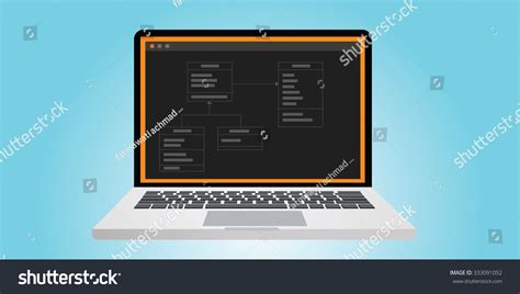 Uml Unified Modelling Language Class Diagram vector de stock libre de regalías