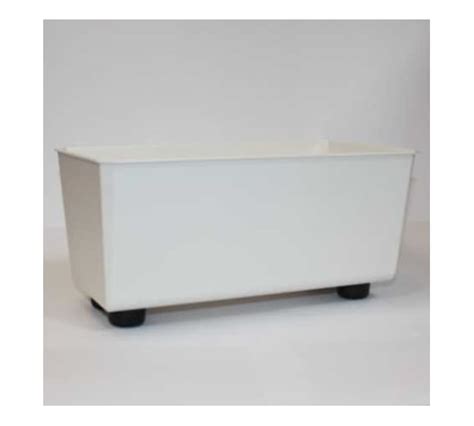 Кашпо прямоугольное на ножках Lamela Sp Z O 304 Saga Recycled 285 мм 17 см H14 см 4 л крем