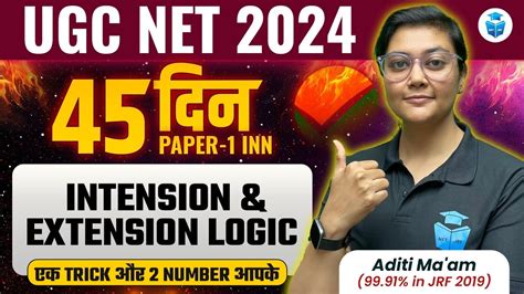 Ugcnet Paper 1 Logical Reasoning Intension And Extension Logic Aditi Mam Ugcnet 2024