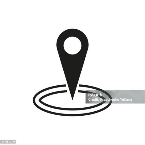 지도 핀 아이콘입니다 여행 여행 개념 위치를 표시합니다 벡터 일러스트레이션 스톡 이미지 개념에 대한 스톡 벡터 아트 및 기타