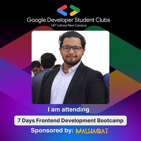 I Am Attending 7 Days Frontend Development Bootcamp Lets Code Together Muhammad Zahid