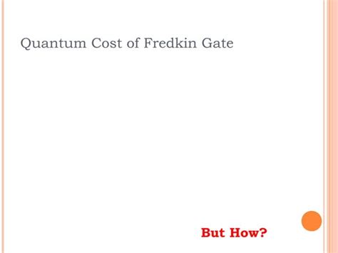Quantum Cost Calculation Of Reversible Circuit Ppt Programming Languages Computing