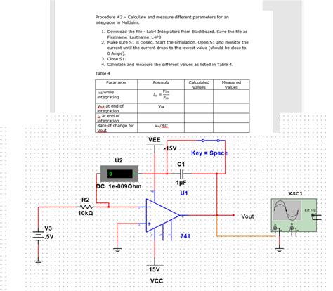Solved Calculate And Measure Different Parameters For An Chegg