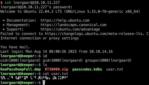 keeper hackthebox 喵喵喵喵 愚かな人間
