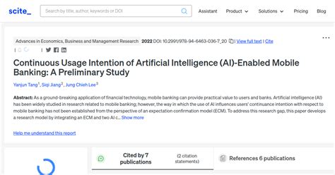 Continuous Usage Intention Of Artificial Intelligence Ai Enabled Mobile Banking A Preliminary