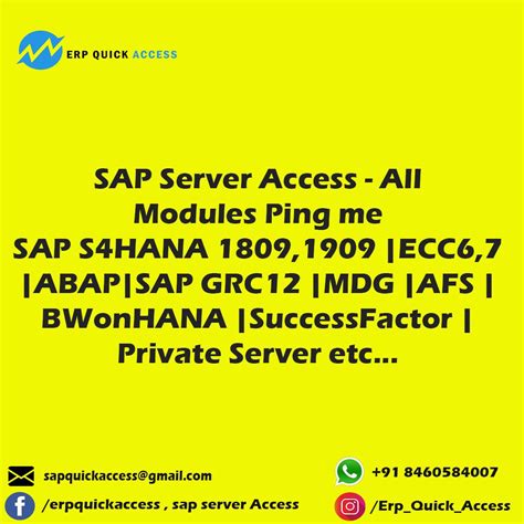 Server Quick On Linkedin Sap S4hana Ecc6 Abap Sap Grc12 Mdg