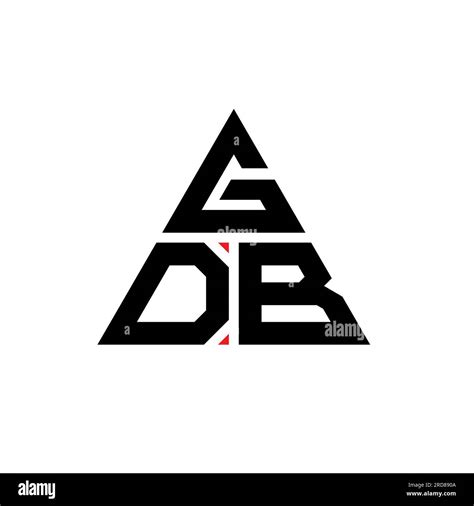 Gdb Triangle Letter Logo Design With Triangle Shape Gdb Triangle Logo Design Monogram Gdb