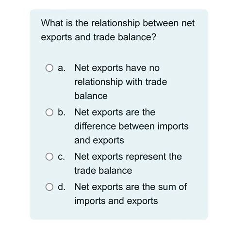 solved what is the relationship between net exports and