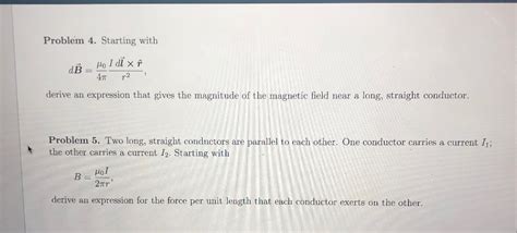 Solved Problem 4 Starting With Derive An Expression That Chegg Com