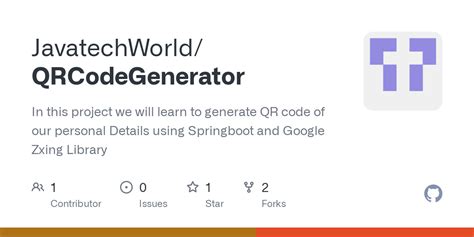 Github Javatechworldqrcodegenerator In This Project We Will Learn