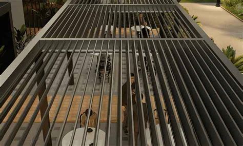 سقف لوور متحرک چیست؟ مزایا هزینه نگهداری سایه برگ