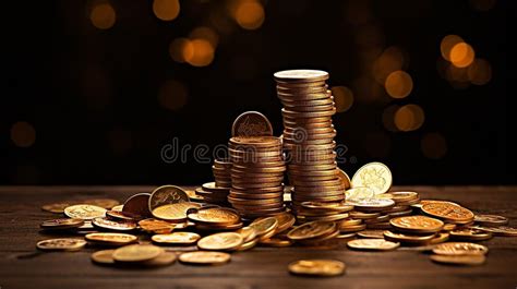 Money Flow Golden Coins Cascading Stock Illustration Illustration Of