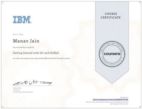 manav jain on linkedin ibm git github certification