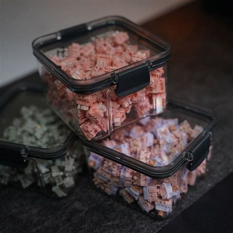 Keebox Keyboard Switches Container Storage Box Pc Polycarbonate