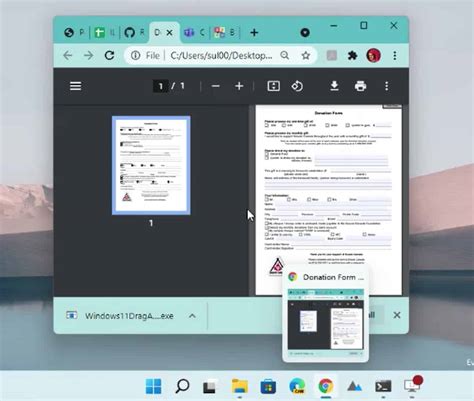 app adds back drag and drop support to the windows 11 taskbar