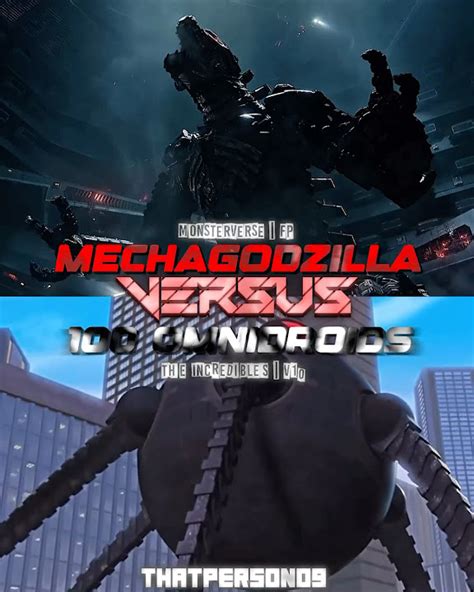 Mechagodzilla Godzilla Vs Kong Vs 100 Omnidroids The Incredibles
