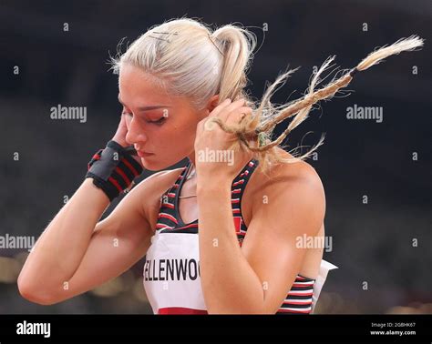 Tokyo Japan 4th Aug 2021 Georgia Ellenwood Of Canada Reacts During