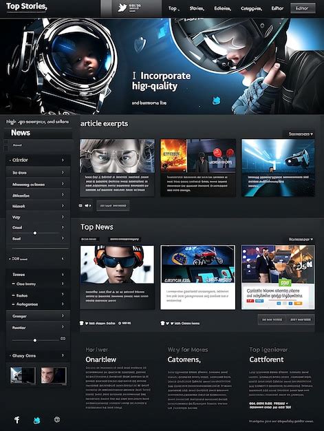 magazine layout web with grid system effect informative webs figma