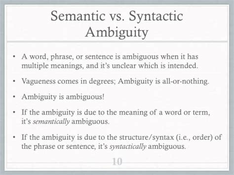 Words With Ambiguous Meanings