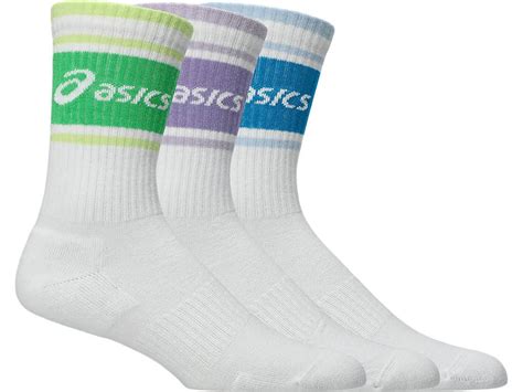 Asics 3 Pack Asics Logo Crew Sock