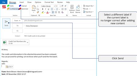 Changing Classification Of Emails In Outlook Seclore Adoption Portal