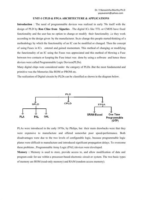 pdf unit i cpld and fpga architectures and applications dokumen tips