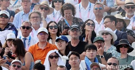 양궁 경기장 찾은 정의선 회장 부부와 이서현 김재열 부부 파리 2024