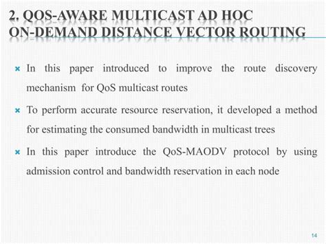 Qo S Oriented Distributed Routing Protocols Anna University 2nd