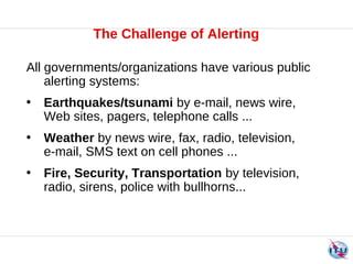 Common Alerting Protocol Overview PPT Common Alerting Protocol Overview PPT