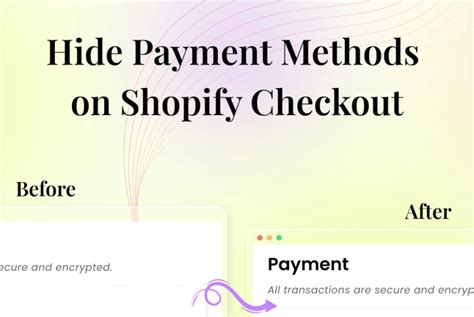 shopify checkout hide rename payment and shipping option