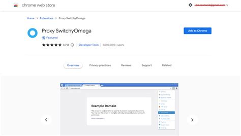how to use proxy switchyomega on chrome