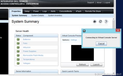 Dell Idrac 6 Remote Console Connection Failed Working Hard In