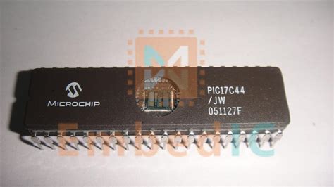 pic17c44 jw microchip 8bit mcu embedic