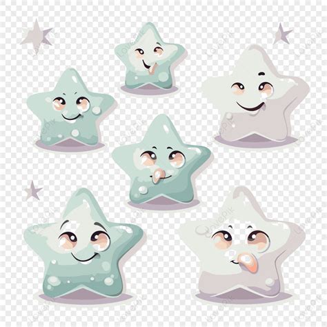 하얀 별 벡터만화클립 아트상표 Png 일러스트 무료 다운로드 Lovepik